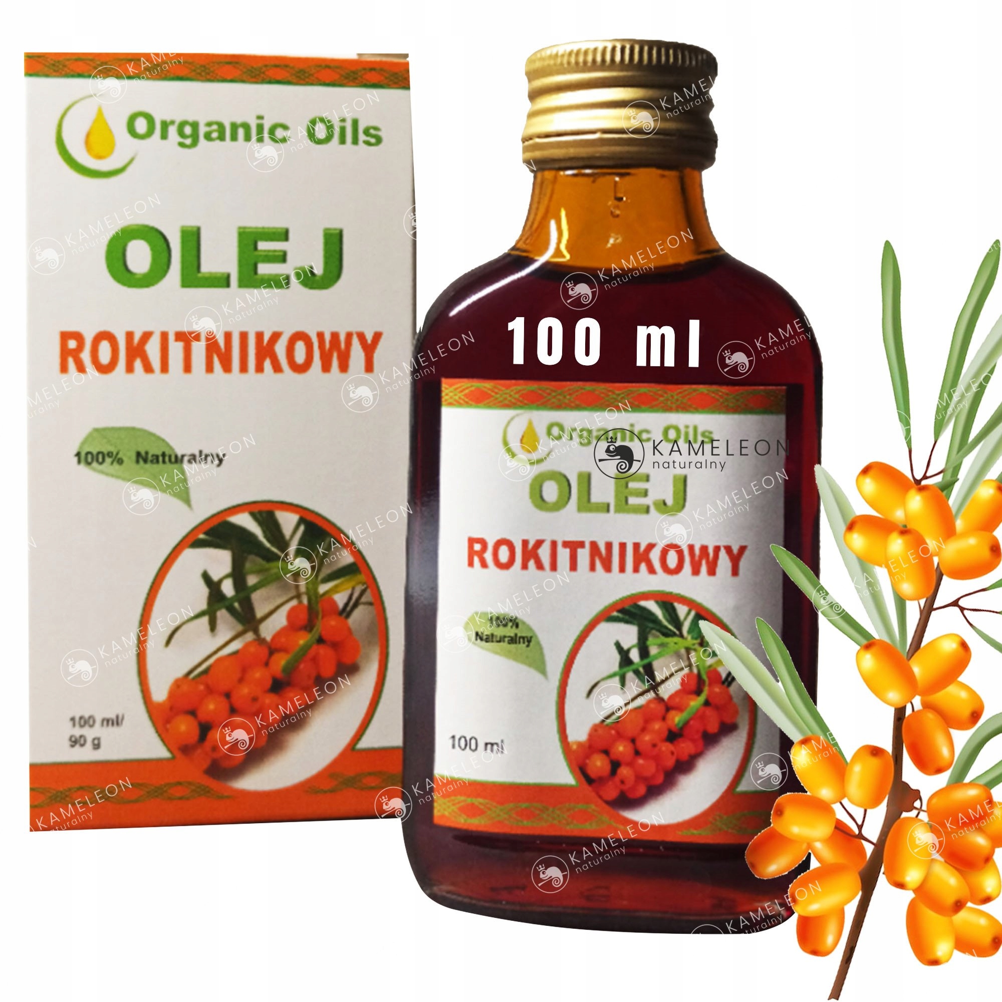 OLEJ ROKITNIKOWY Z ROKITNIKA ROKITNIK Organic Oils tłoczony na zimno ...