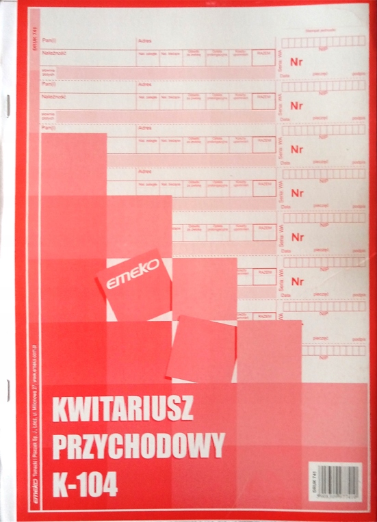 Kwitariusz K 104 - Niska cena na Allegro