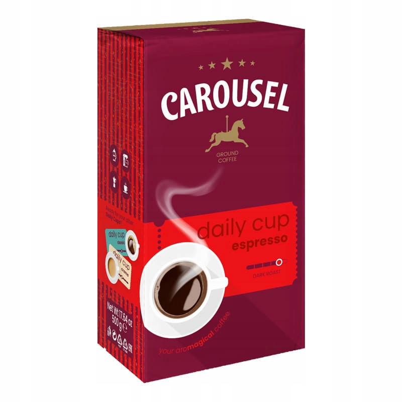 Carousel Coffee Daily Cup Espresso kawa mielona 500g (5905658500030 ...