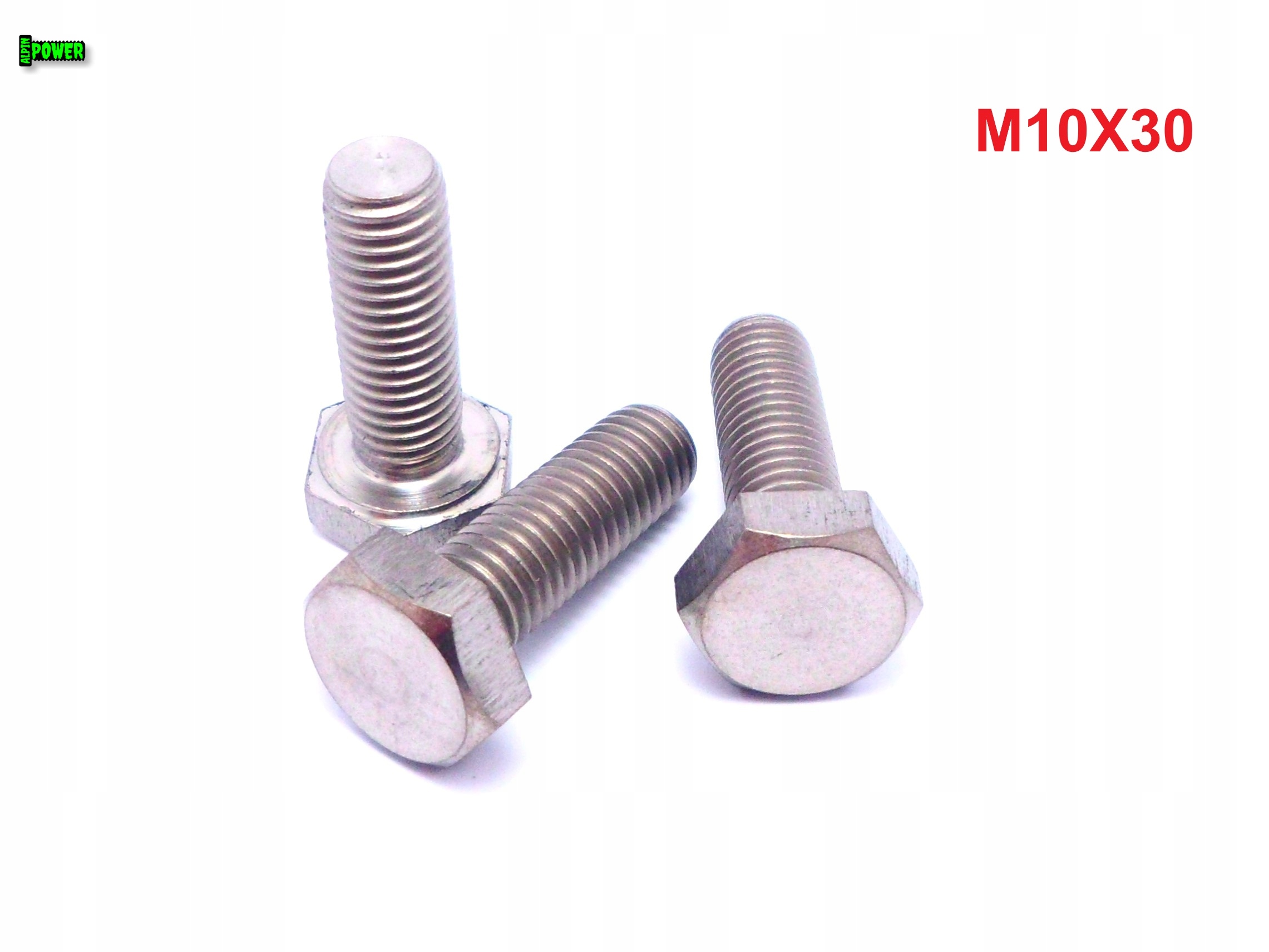 M10X30 ŚRUBA TYTANOWA SZEŚCIOKĄTNA DIN 933 ISO 4017 TYTAN GRADE 2 ...