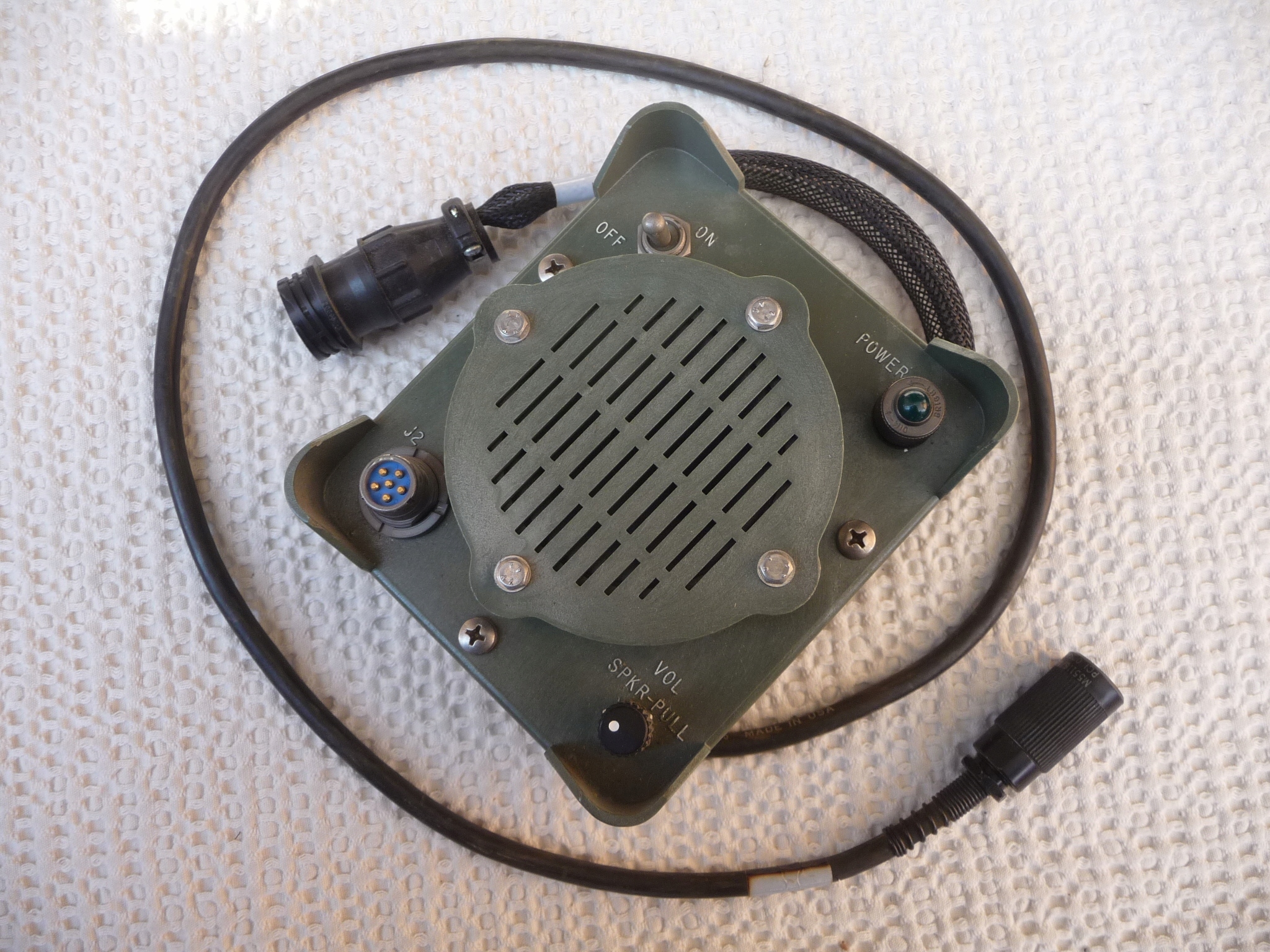 GŁOŚNIK LOUDSPEAKER LS-671/VRC RADIOSTACJA POJAZDOWA HMMVW REO US ARMY ...