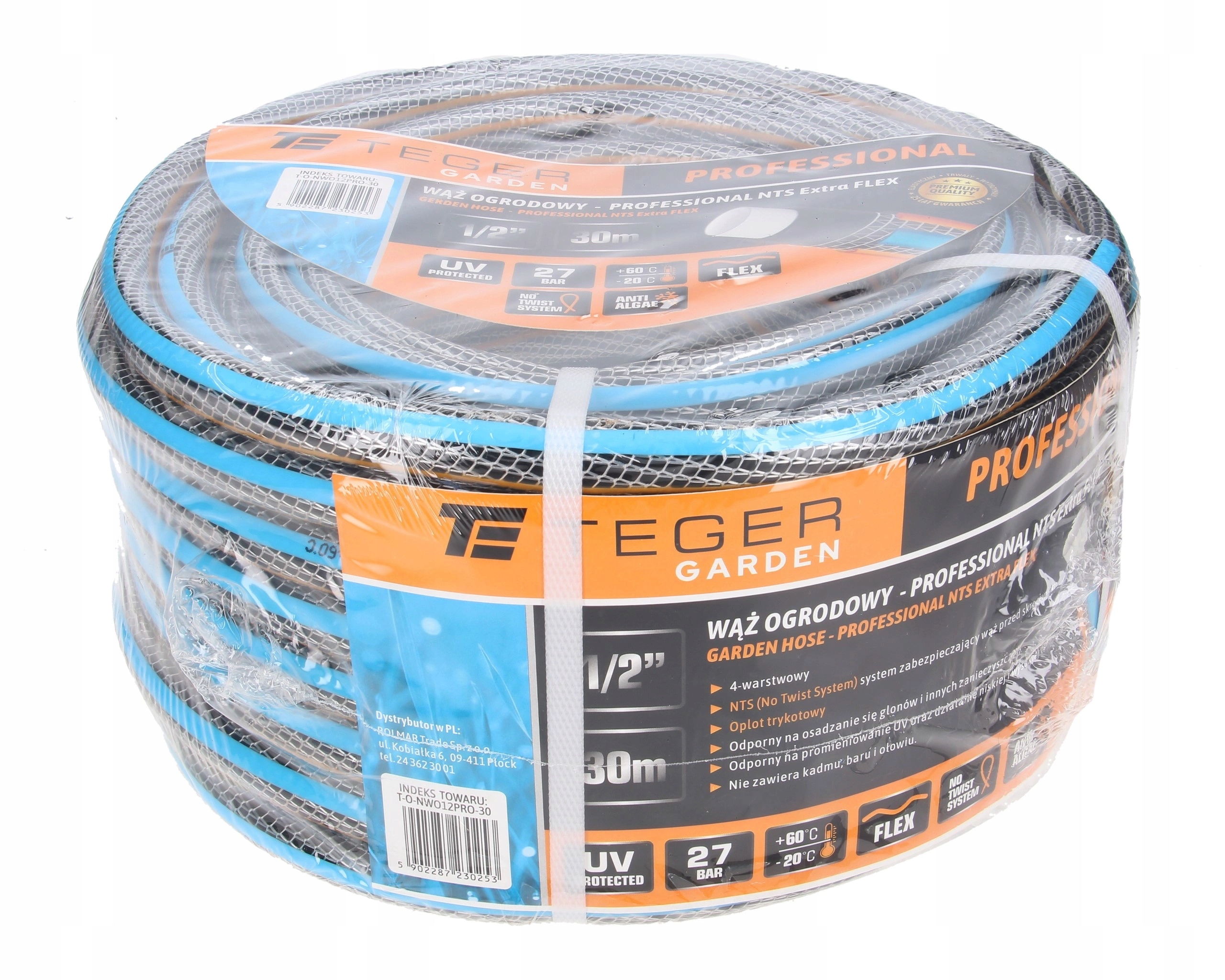Wąż ogrodowy 1 cal 30m TEGER PROFESSIONAL FLEX za 304.50PLN z Tuchola ...