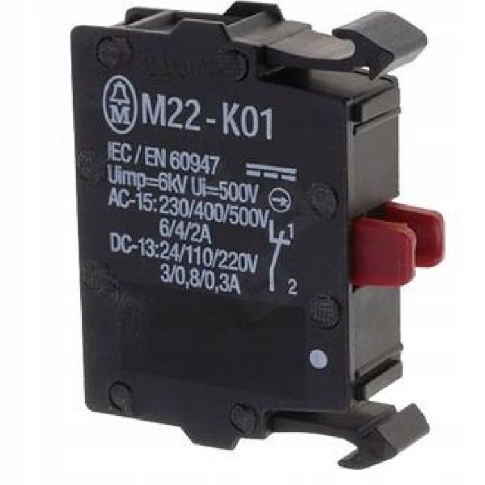 Element stykowy M22-K01 (1NC) 216378 EATON (4015082163785) • Cena, Opinie 17299982891 • Allegro.pl