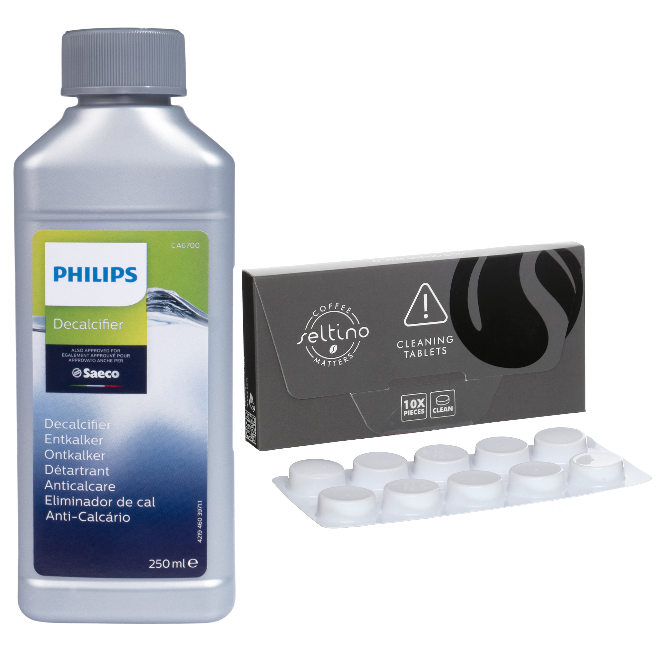 ZESTAW Odkamieniacz Philips Decalcifier 250ml + tabletki czyszczące ...