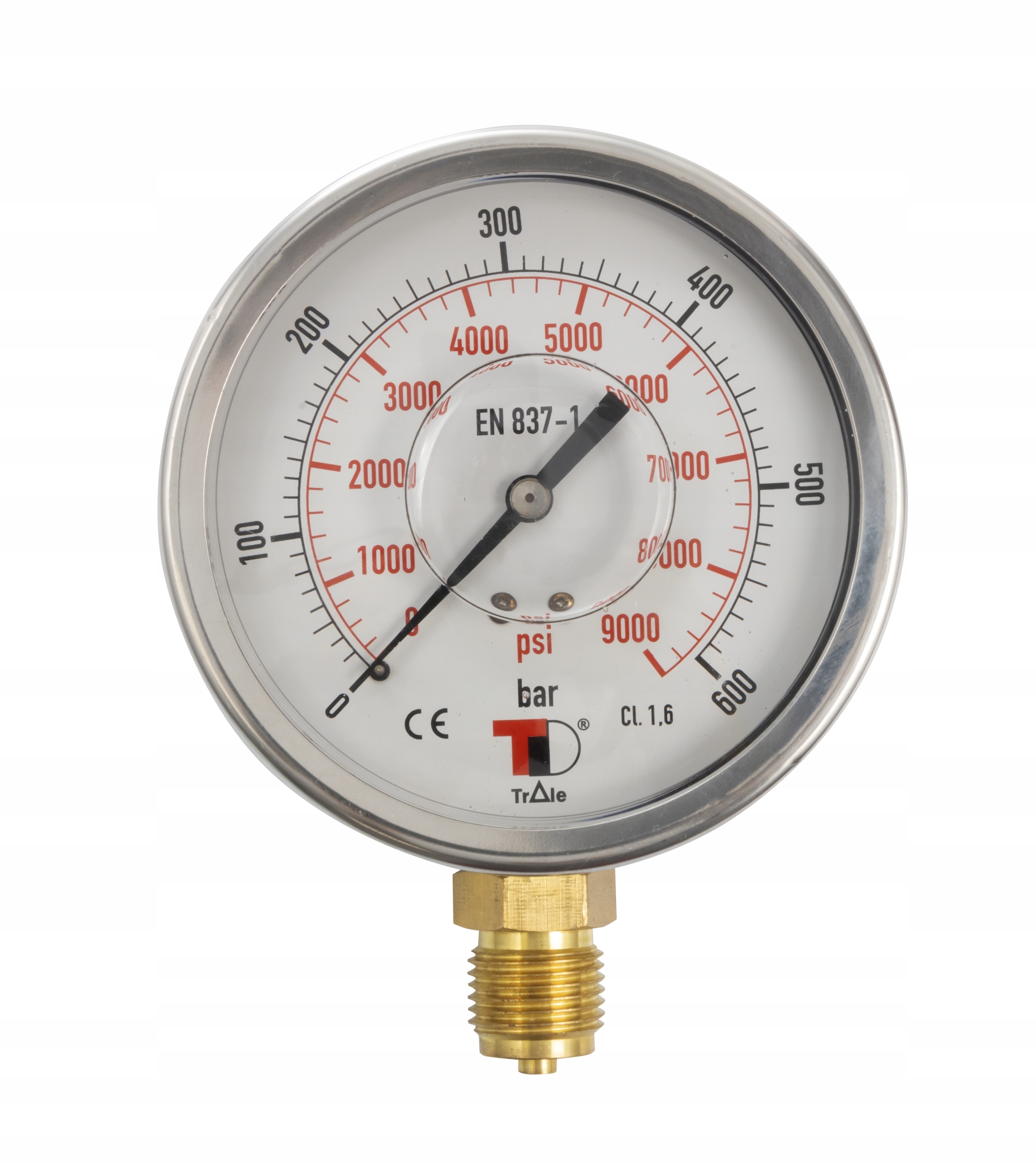 Manometr glicerynowy G1/2-R fi100 0-600 bar gwint NPT (85.0SPG.10000600) • Cena, Opinie ...