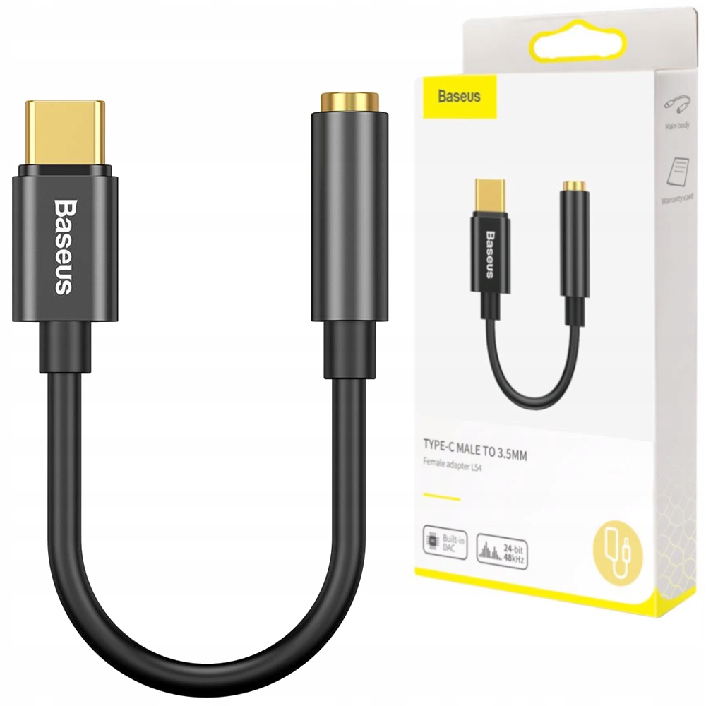 ADAPTER PRZEJŚCIÓWKA USB-C DO Mini Jack BASEUS DAC - Sklep, Opinie ...