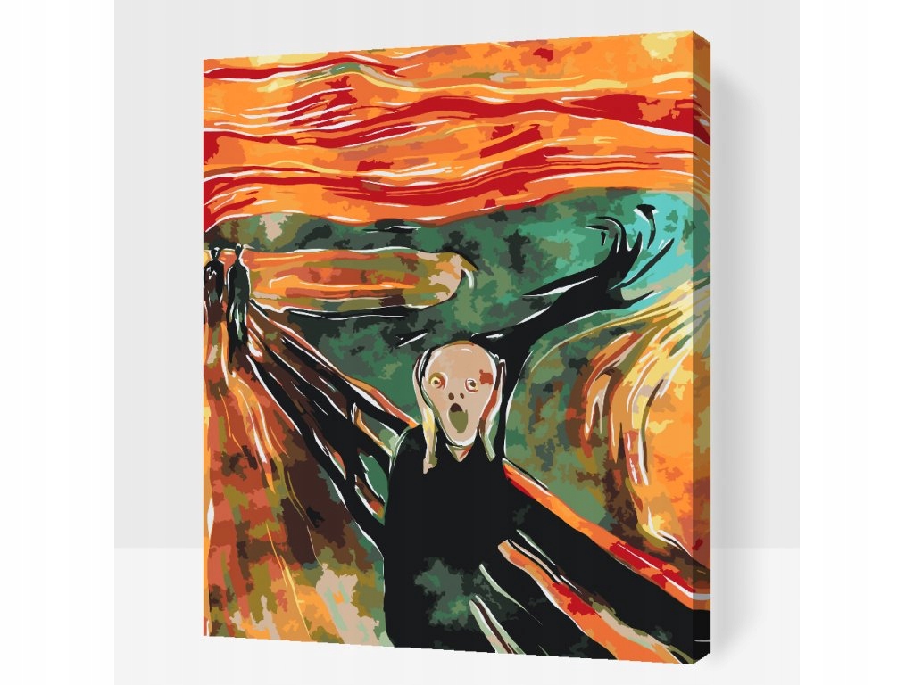 Malowanie Po Numerach Edvard Munch Krzyk Scream Obraz DUŻY 60x80cm NA ...