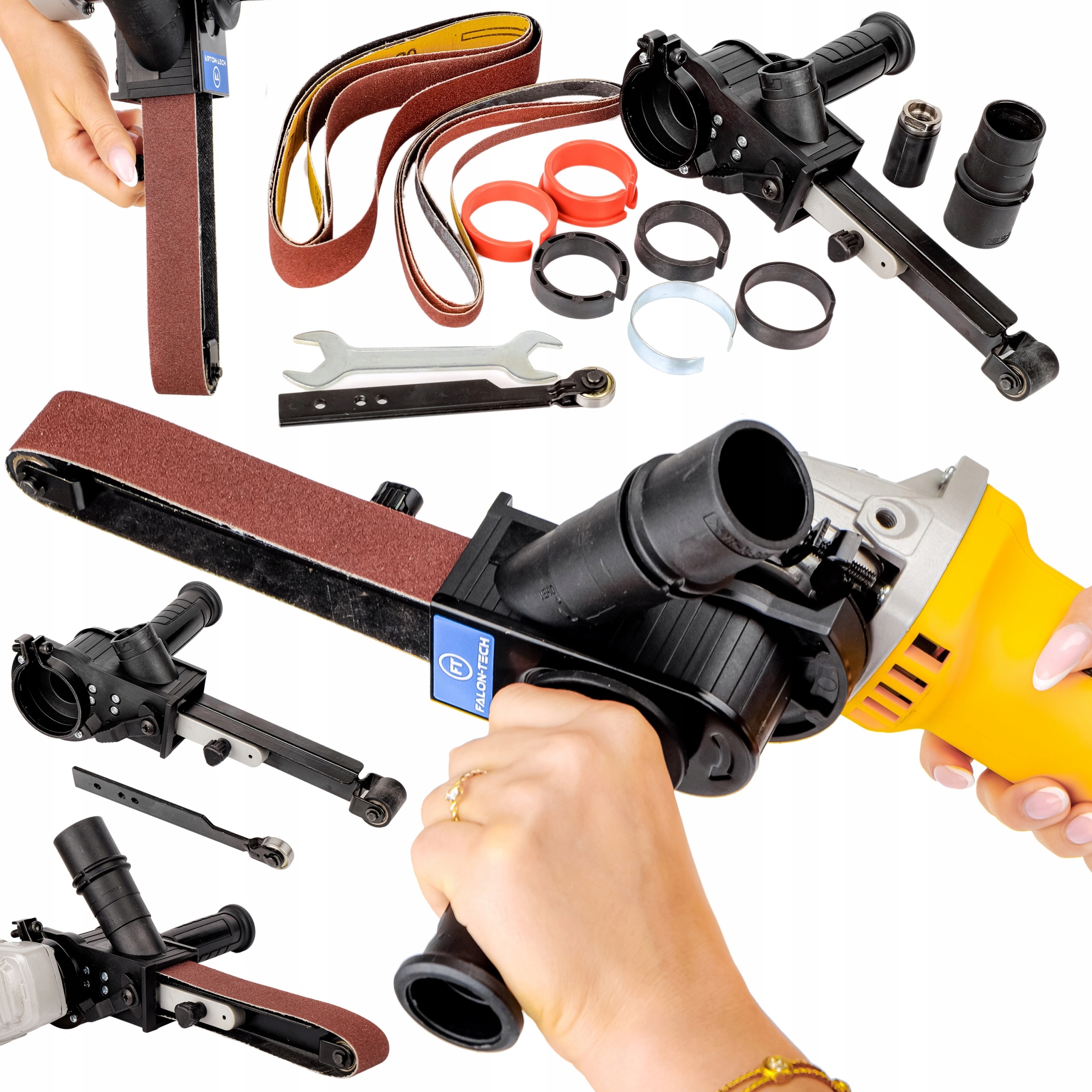 PRZYSTAWKA TAŚMOWA DO SZLIFIERKI SZLIFOWANIA POLEROWANIA RUR PILNIK ...