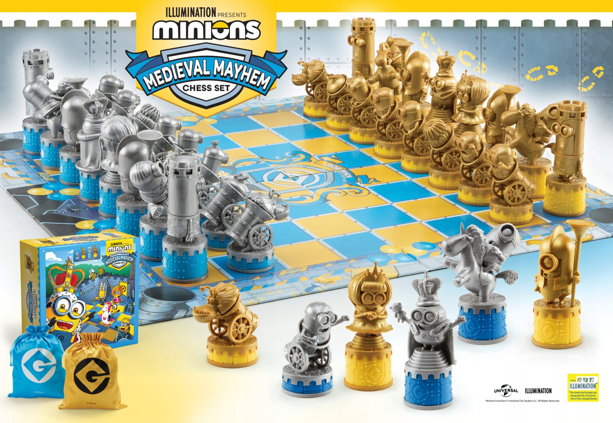 Gra planszowa Minions Chess Set Medieval Mayhem The Noble Collection ...