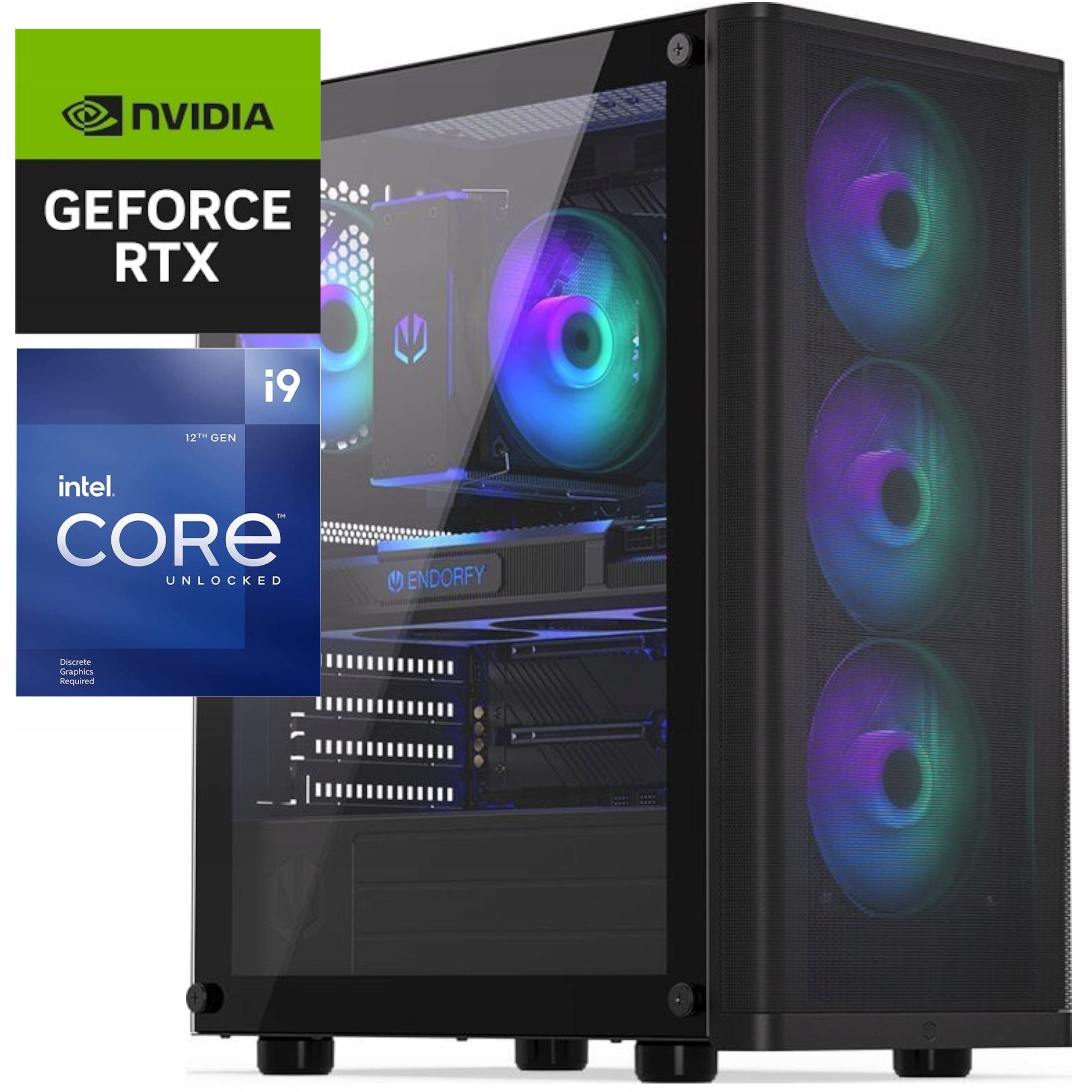 GAMER PC i9-12900KF l RTX 5070 12GB l 2TB l 32GB DDR5 WIN 11 PRO za ...