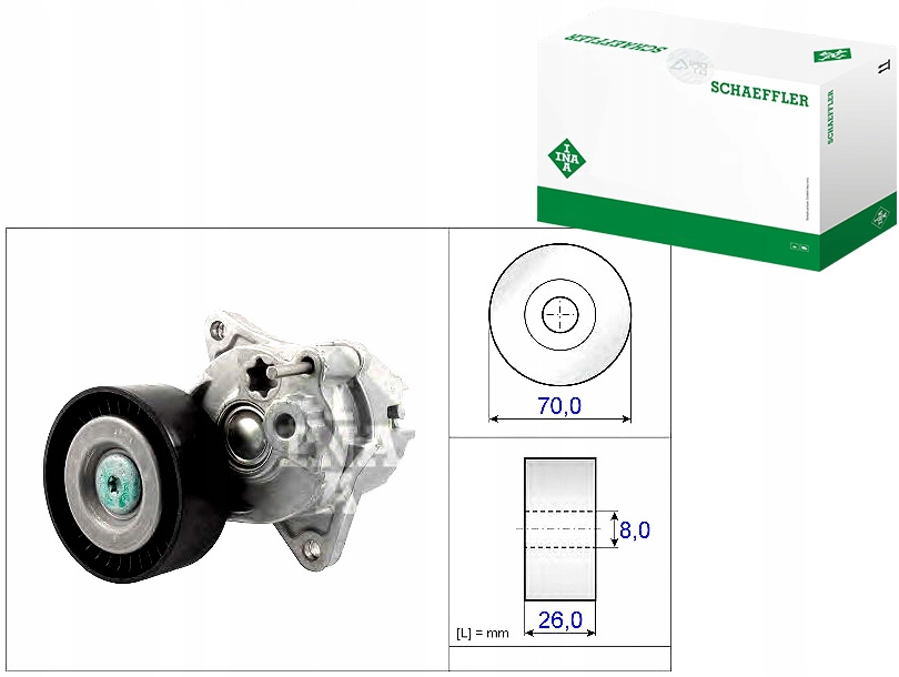 NAPINACZ PASKA KLINOWEGO WIEL. MERCEDES C W204, E 4005108844101 za 148 ...