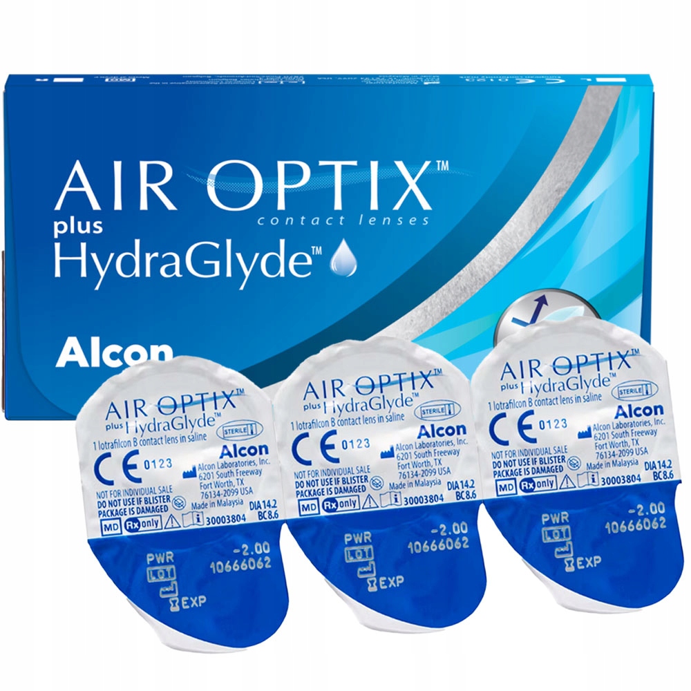 AIR OPTIX plus HydraGlyde 3szt b +2,25 8.6 (5905090858232) • Cena ...