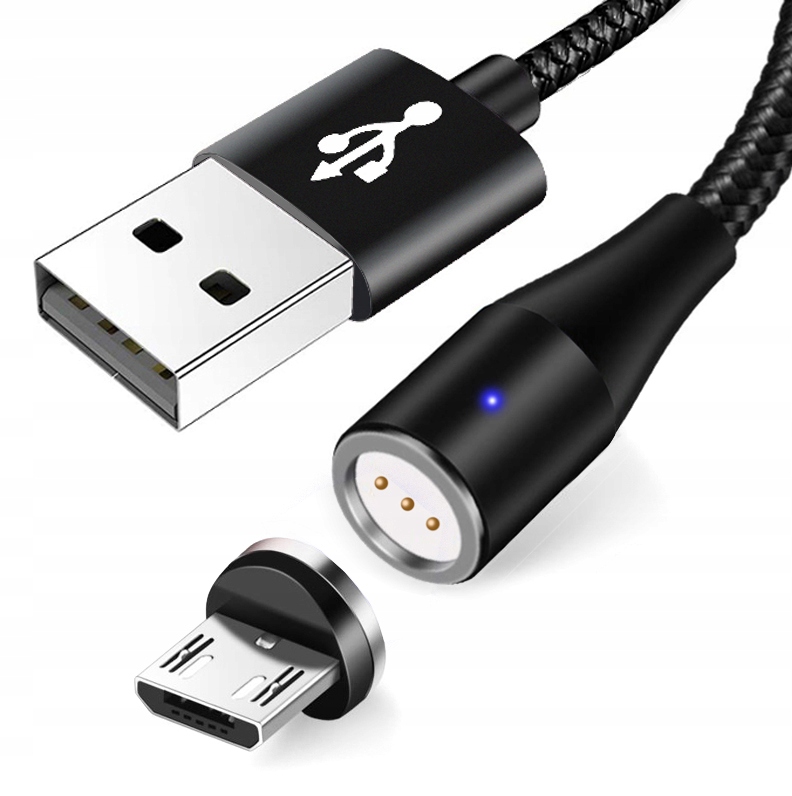 Kabel Interlook USB - USB typ C / microUSB / Lightning 1 m czarny - Sklep, Opinie, Cena w Allegro