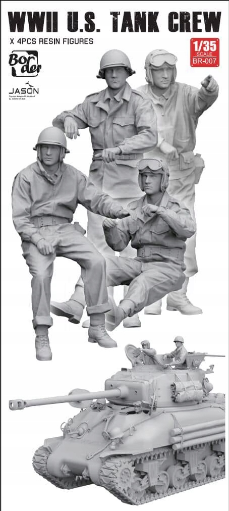 WW II U.S. Tank Crew Border Model BR-007 skala 1/35 (6971995746843 ...