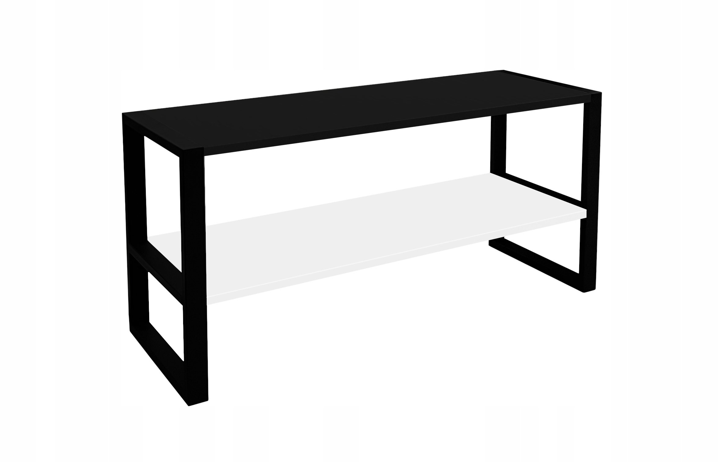 Stolik RTV szafka pod telewizor loft czarno-biała • Cena, Opinie ...