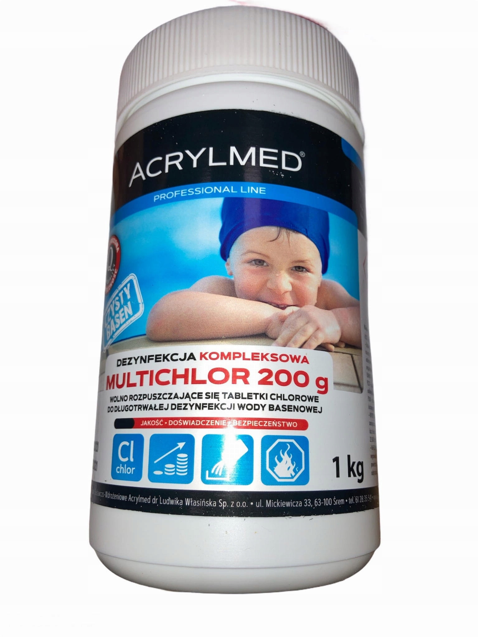 MULTI CHLOR 5X200G TABLETKI Z CHLOREM BASENU 1KG 13318333649 - Allegro.pl