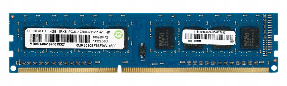 DDR3 4GB PC3-12800U 1600MHz - Allegro