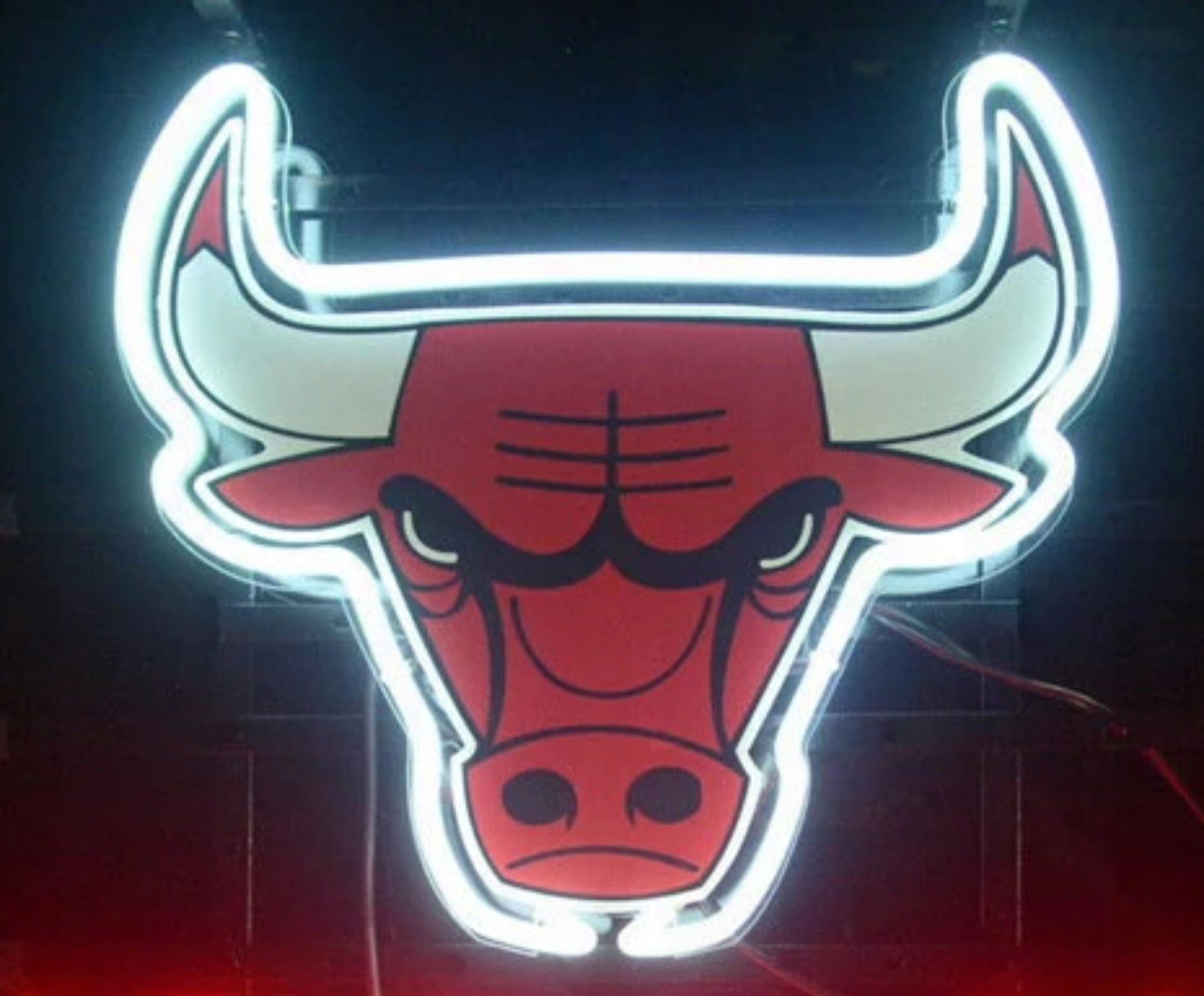 Neon led Chicago Bulls bull [40x36cm] • Cena, Opinie - Allegro