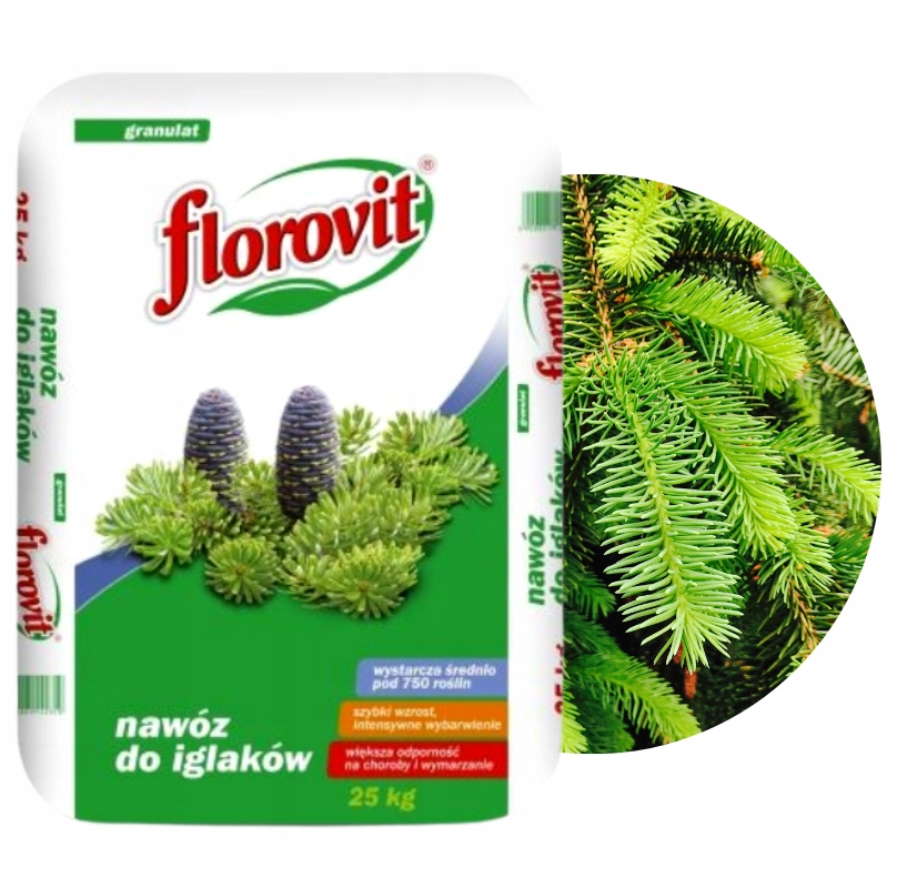 Florovit Nawóz do Iglaków 25kg intensywne wybarwienie igieł ŚWIEŻY 2028 (59381) • Cena, Opinie ...