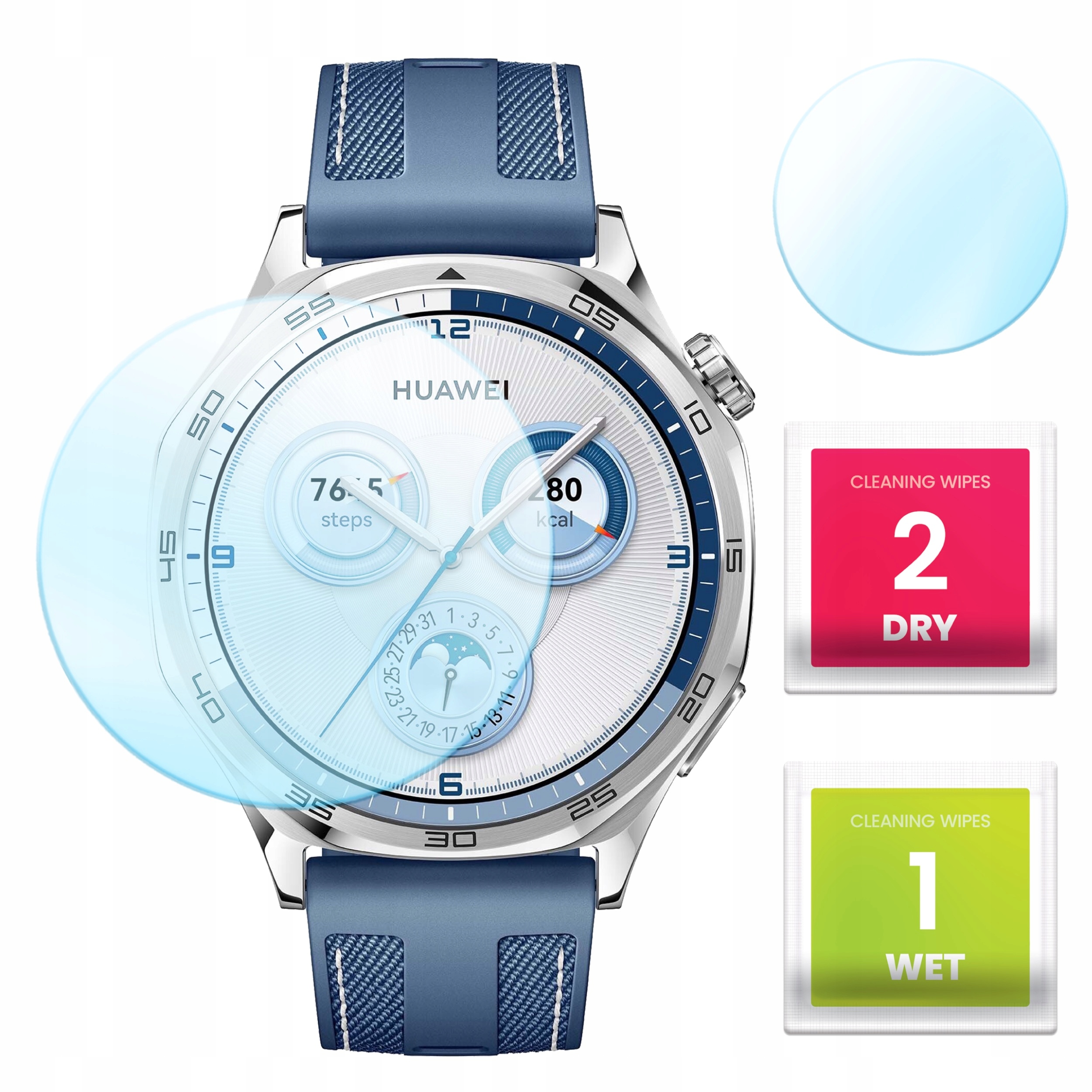 Hibrid üvegfólia Huawei Watch GT 5 (46 mm) készülékhez (Gyors, Üveg ...