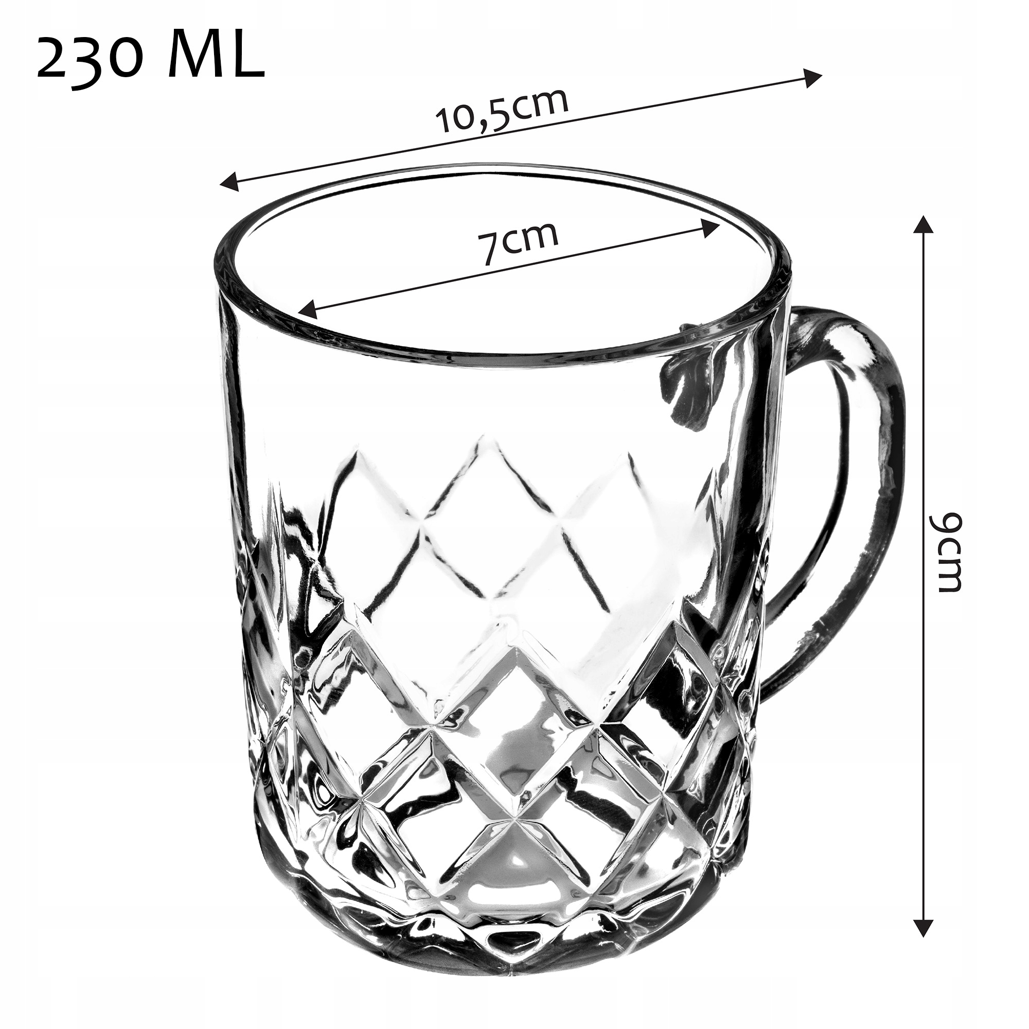 Kup Szklanka Kubek Do Kawy Herbaty Soku 230 ml 12 szt na arena.pl i ...