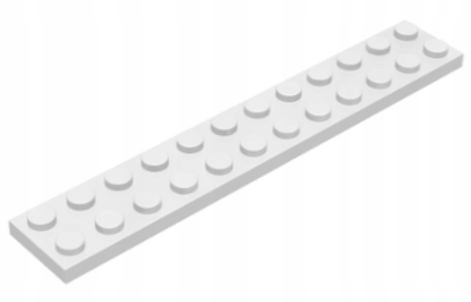LEGO PŁYTKA 2X12 BIAŁA NR 2445 • Cena, Opinie • Elementy 9141634584 ...