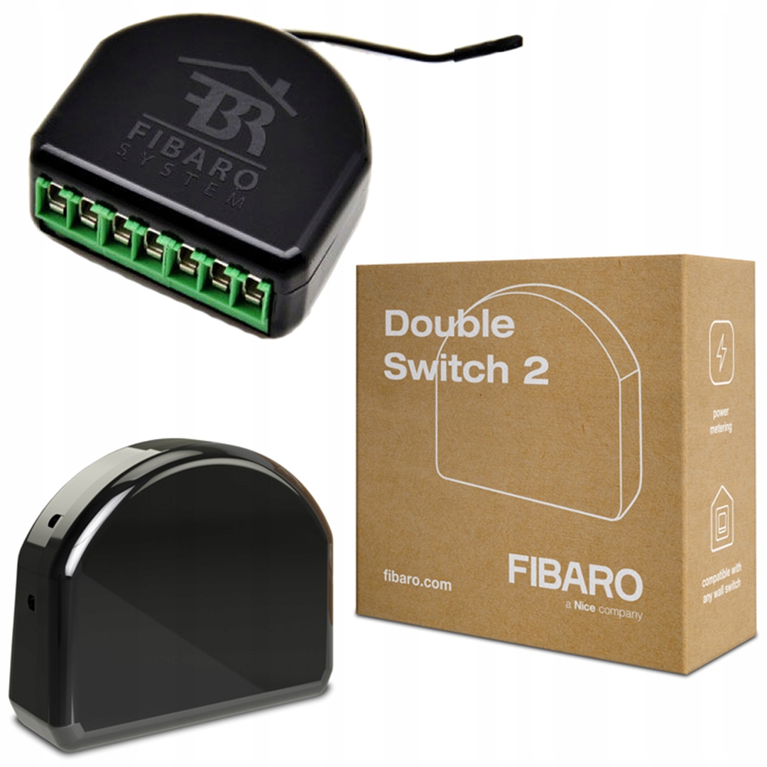 FIBARO DOUBLE SWITCH 2 Przekaźnik ZWave 2 Kanałowy (5902020528661 ...