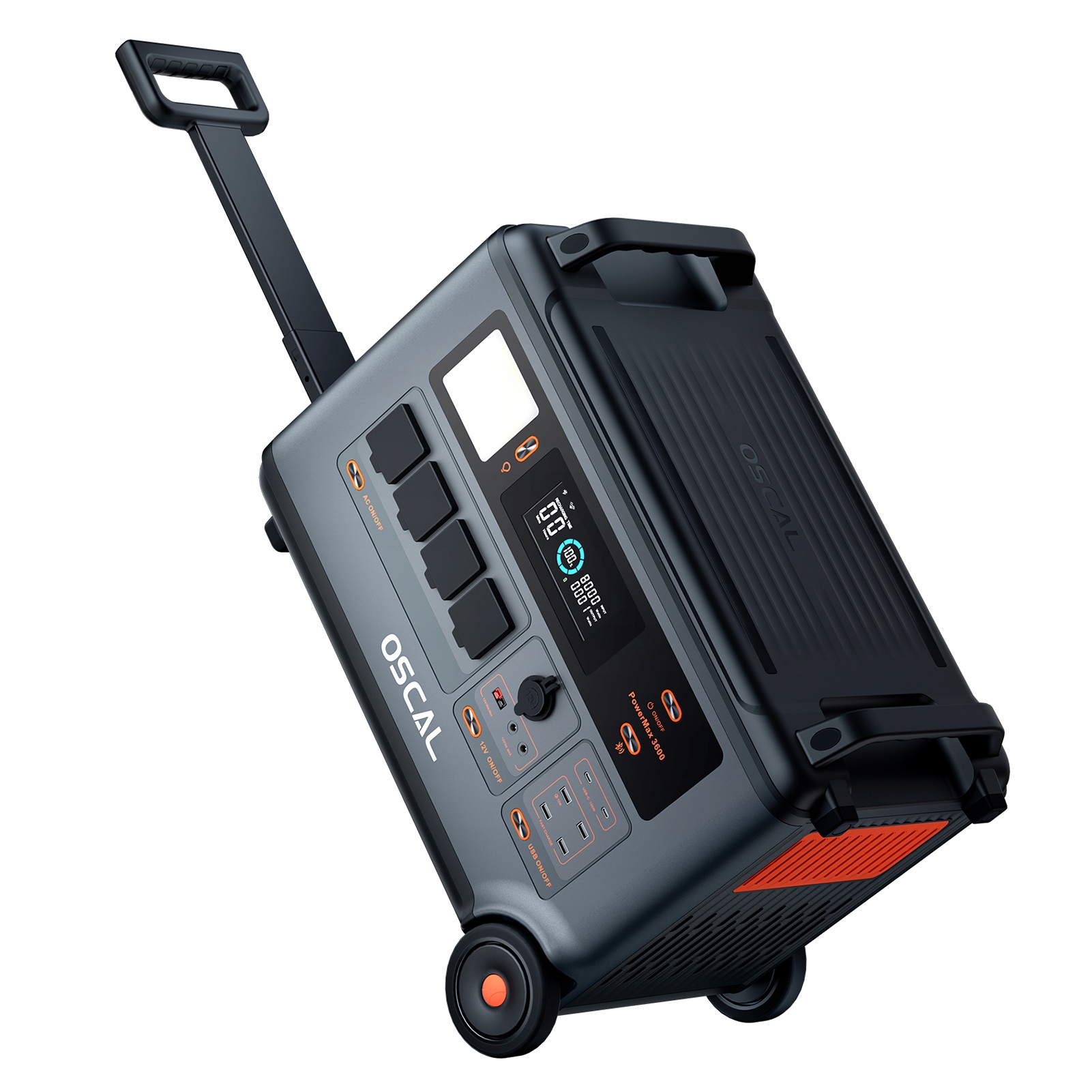 PRZENOŚNA ELEKTROWNIA 3600W GENERATOR LiFePO4 UPS Oscal PowerMax 3600 ...