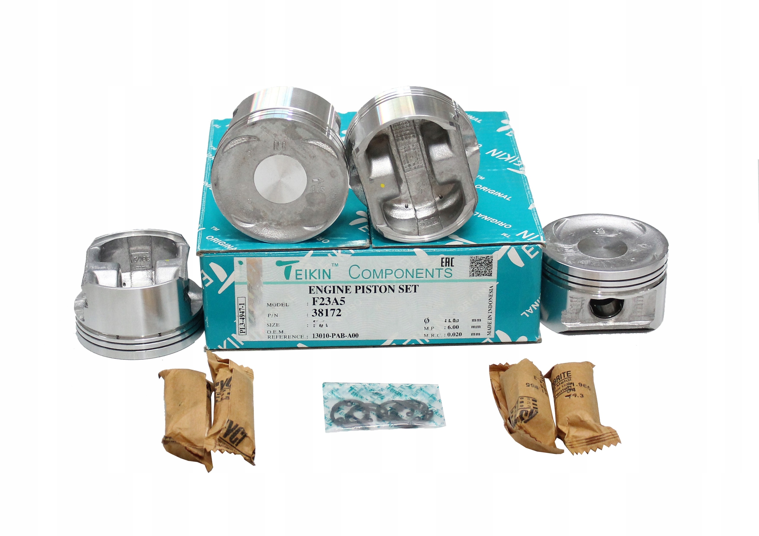 38172050 TEIKIN F23A5 13010-PAB-A00 HONDA TŁOKI KOMPLET TŁOKÓW za 367 ...