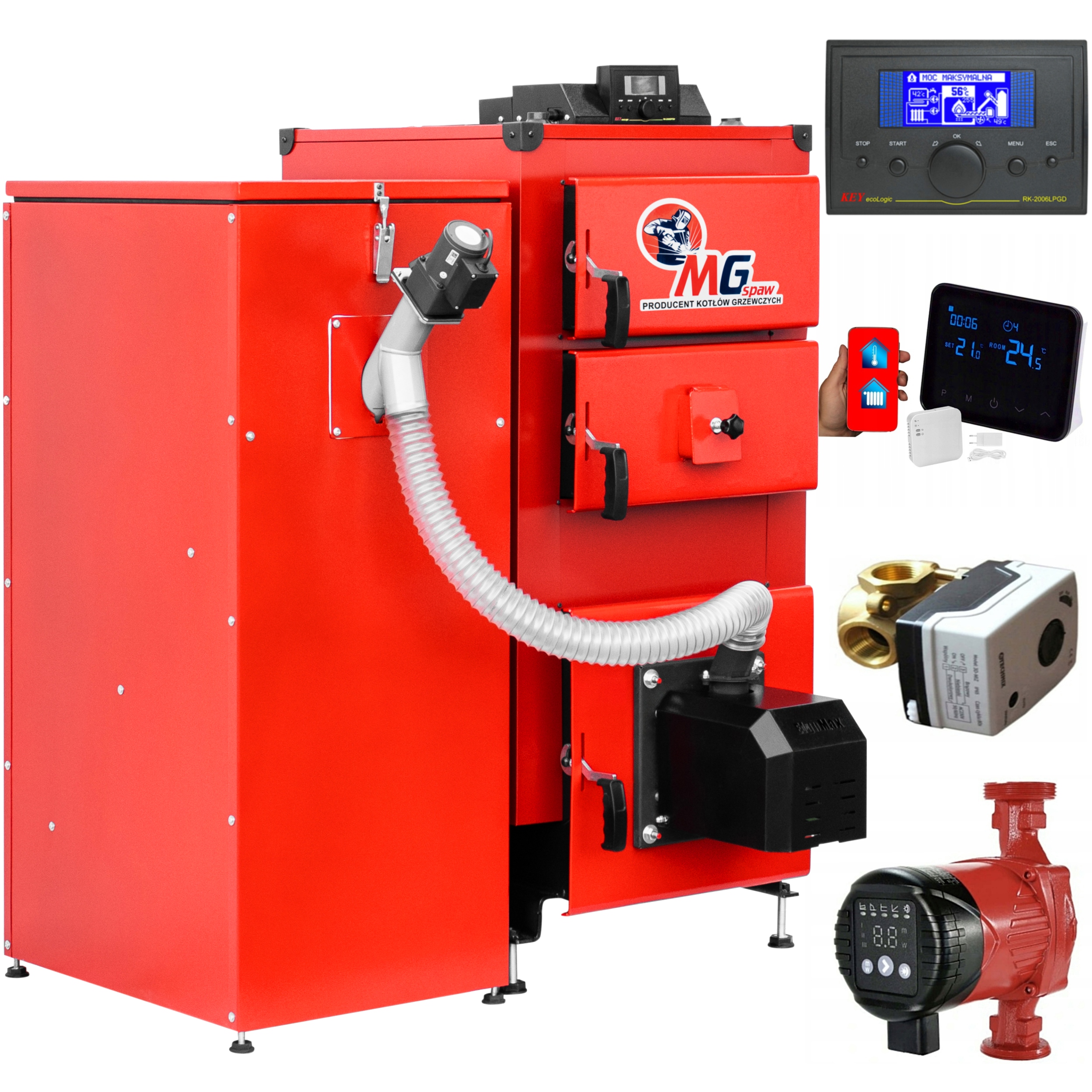 Kocioł piec na pellet drewno węgiel 5 klasa 24 kw (piec na pellet Uni ... Kocioł piec na pellet drewno węgiel 5 klasa 24 kw (piec na pellet Uni ...