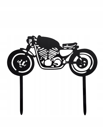 TOPPER MOTOR HARLEY NA TORT CZARNY AKRYL LASER 12436954967 - Allegro.pl