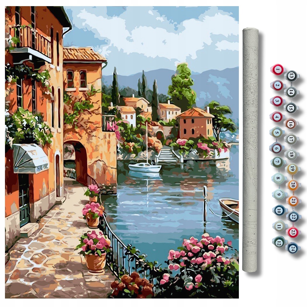 Obraz do MALOWANIA PO NUMERACH Bez Ramy Zestaw Na Prezent 40x50 ARTNAPI ...