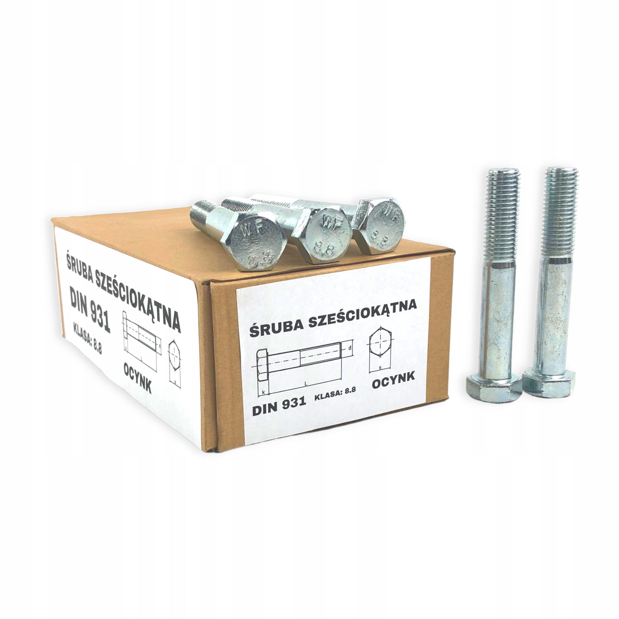 M12X25 KL.8.8 ŚRUBA DIN 931 1kg. OCYNK ŁEB 6-KĄTNY • Cena, Opinie • Śruby, nakrętki, podkładki ...