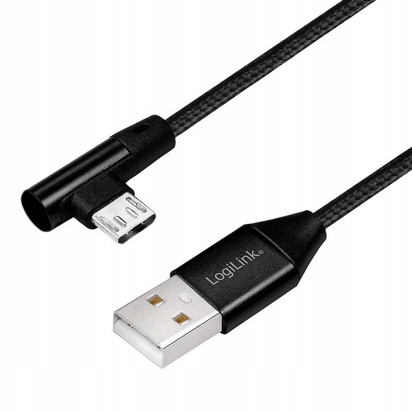 Kabel Logilink USB - microUSB typ B 0,3 m czarny - Sklep, Opinie, Cena w Allegro