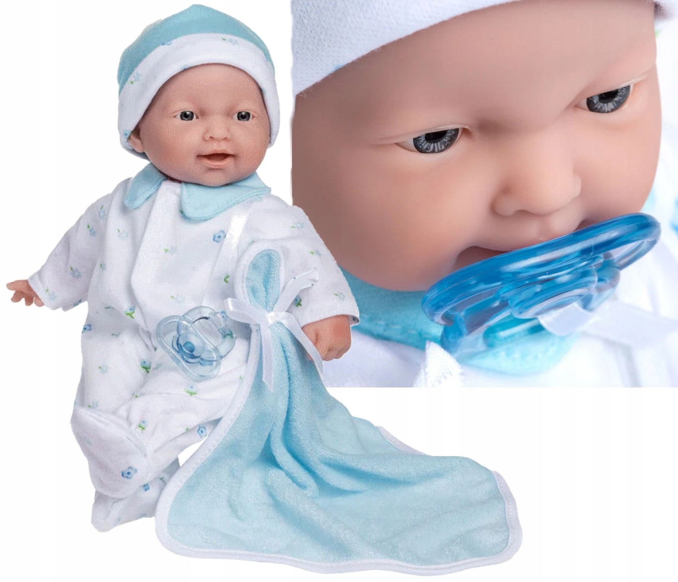 Lalka bobas na roczek + smoczek kocyk (043657131079) • Cena, Opinie ...