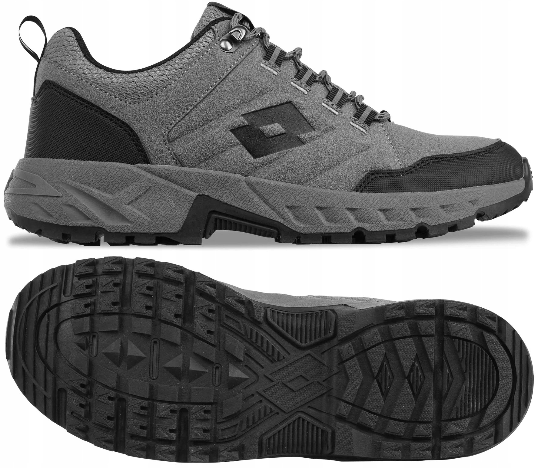 FÉRFI CIPŐ LOTTO KETCHAM SPORT SZÜRKE TREKKING BŐR 40-ES MÉRET za 9785 ...