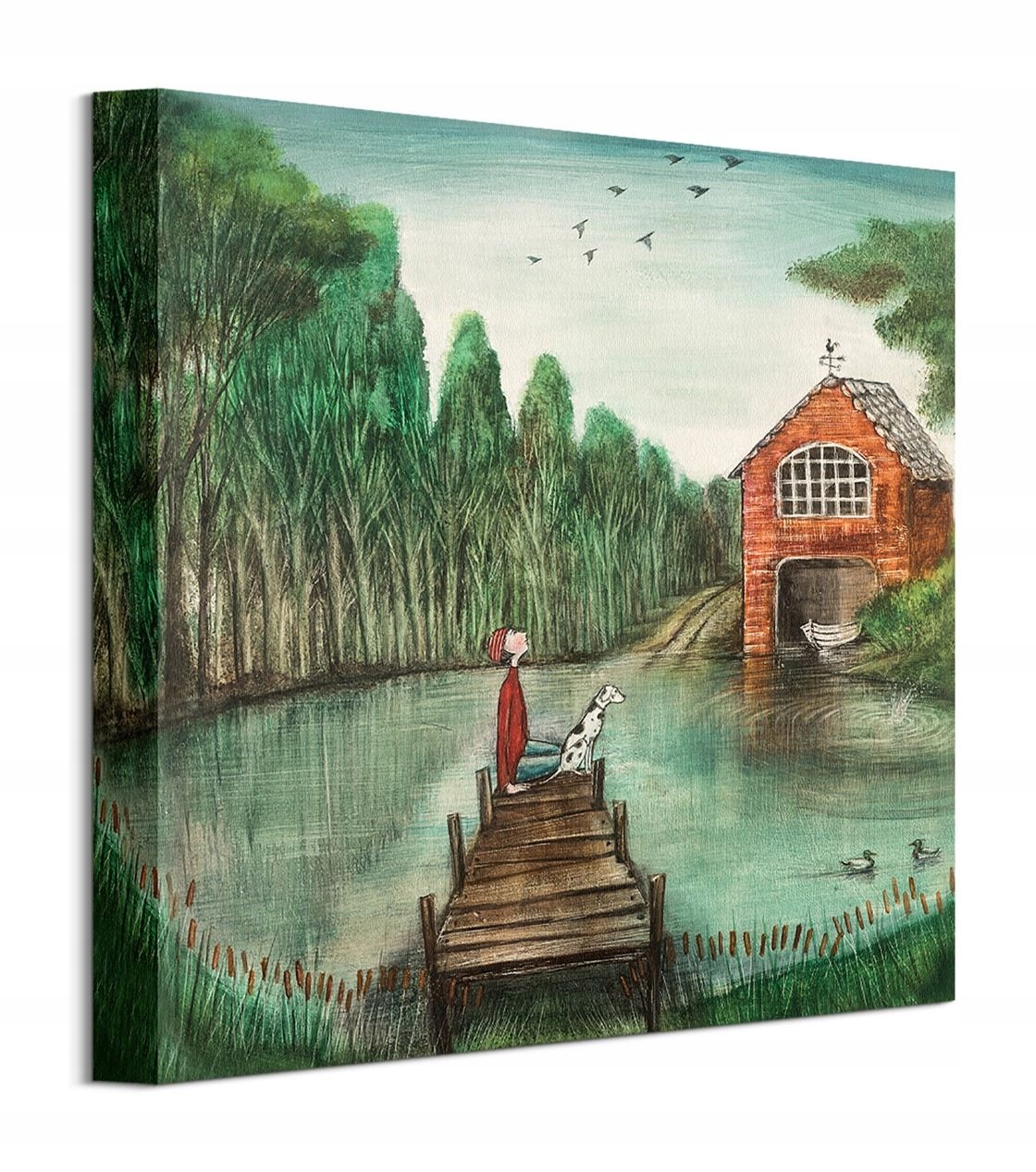 Joe Ramm Domek nad jeziorem Obraz płótno 30x30 cm (5051265812476 ...