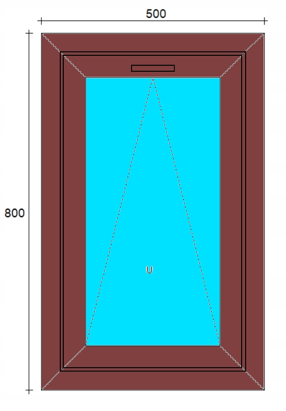 OKNA PCV 500x800 U ZEWN. ZŁOTY DĄB (5905289471013) • Cena, Opinie ...
