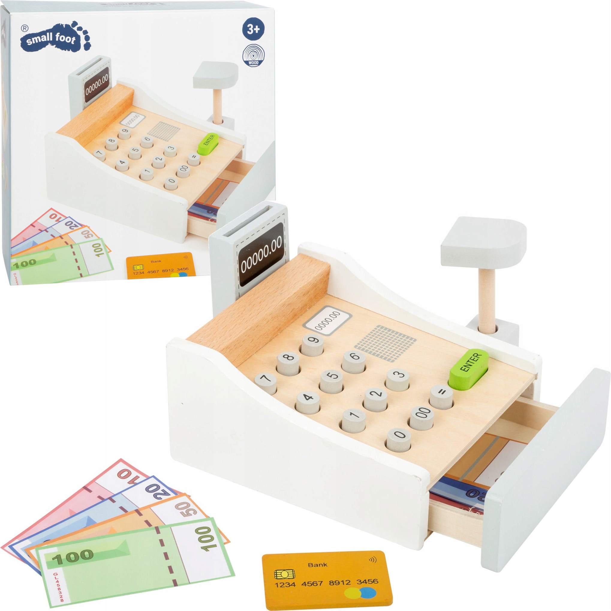 Kasa do Zabawy Drewniana - Niska cena na Allegro