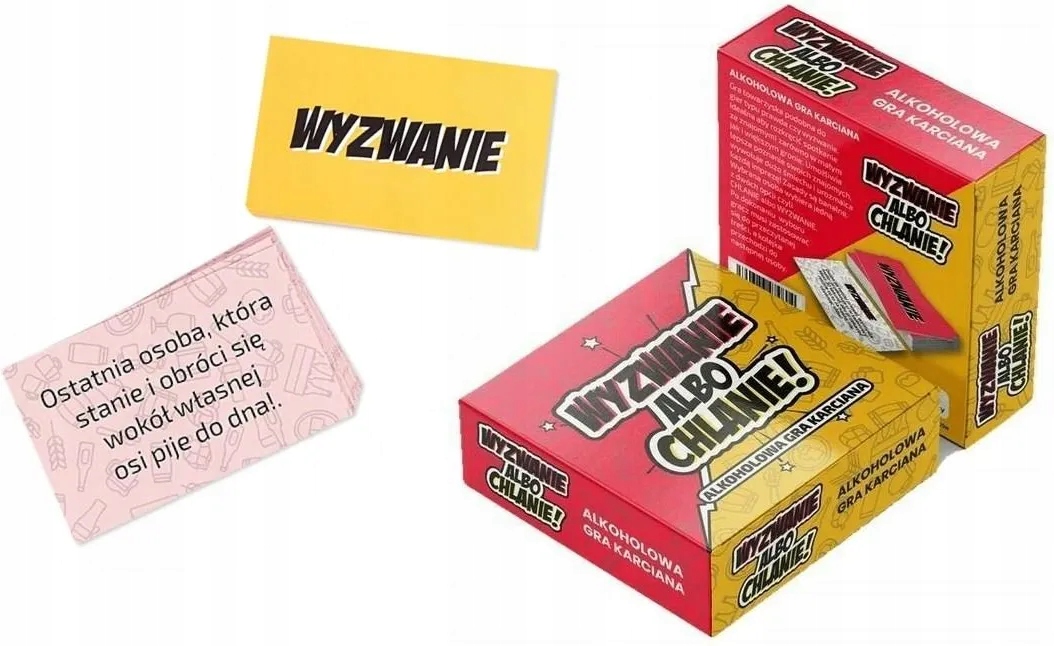 IMPREZOWA GRA ALKOHOLOWA KARTY WYZWANIE ALBO CHLANIE SYLWESTER GRA ...