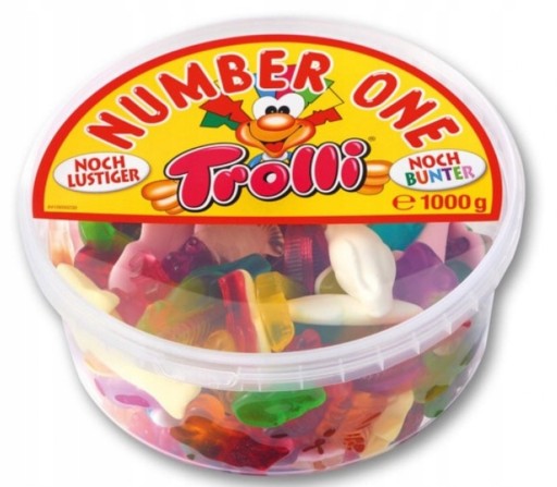 TROLLI ŻELKI NUMBER ONE 1KG (4000512015062) • Cena, Opinie • Żelki ...