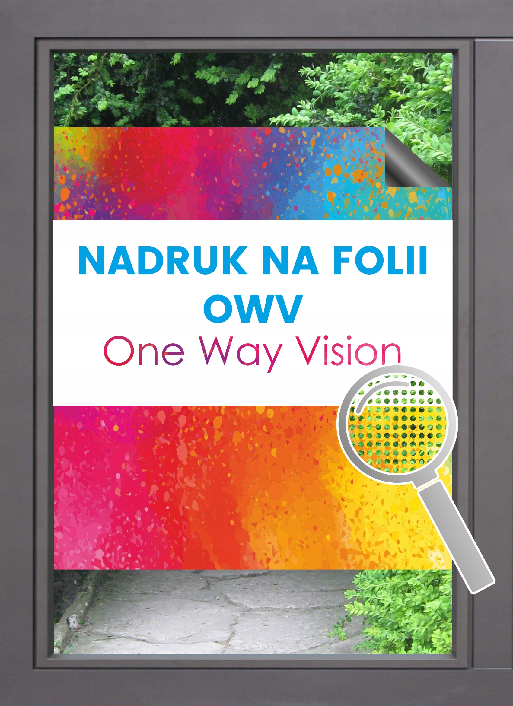 Folia OWV Witryny OKNA z zadrukiem 1440dpi 1m2 • Cena, Opinie • Folie i naklejki samoprzylepne ...