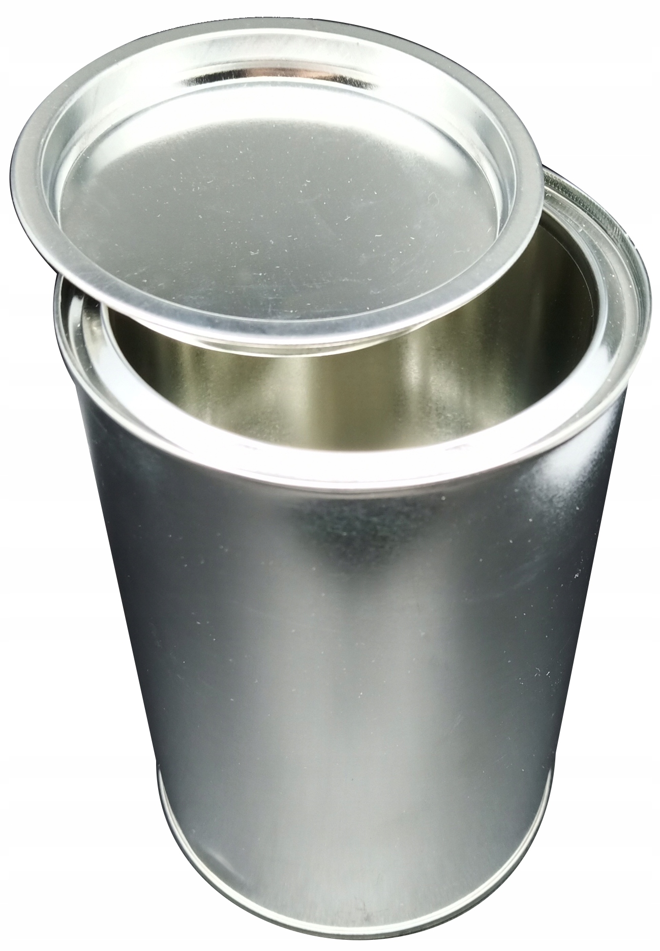 PUSZKA METALOWA OCYNKOWANA 1L z WIECZKIEM PUSTA za 4,99 zł z Szczecin ...