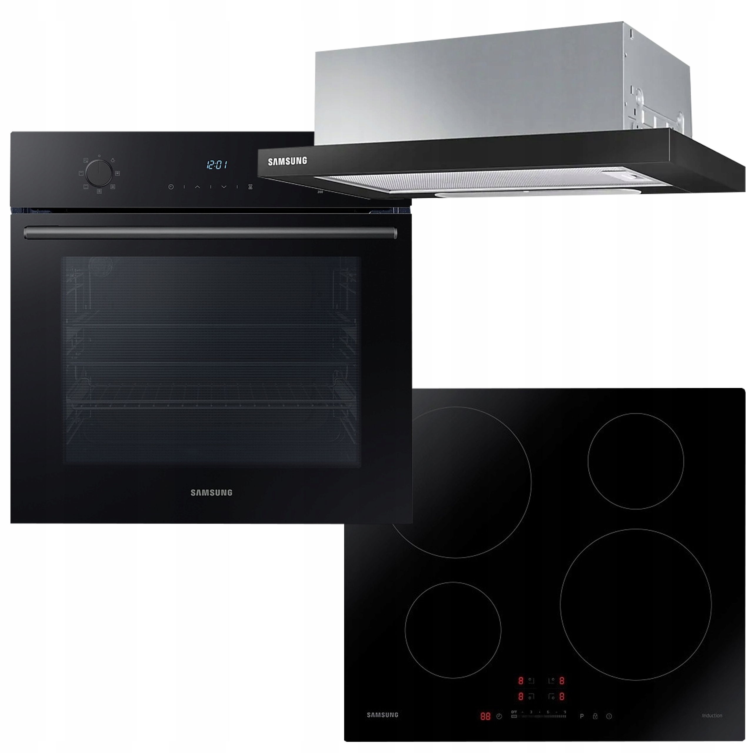 Sada Samsung Trouba Indukční varná deska Okap 60 za 20605.00CZK - Allegro