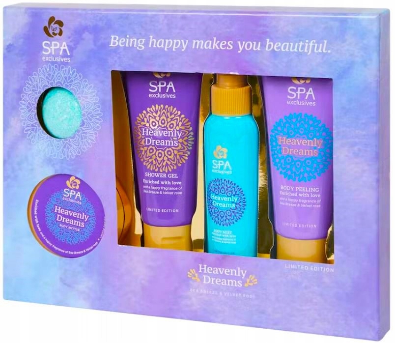 Zestaw kosmetyków Spa Exclusives Żel Peeling Masło • Cena, Opinie - Allegro