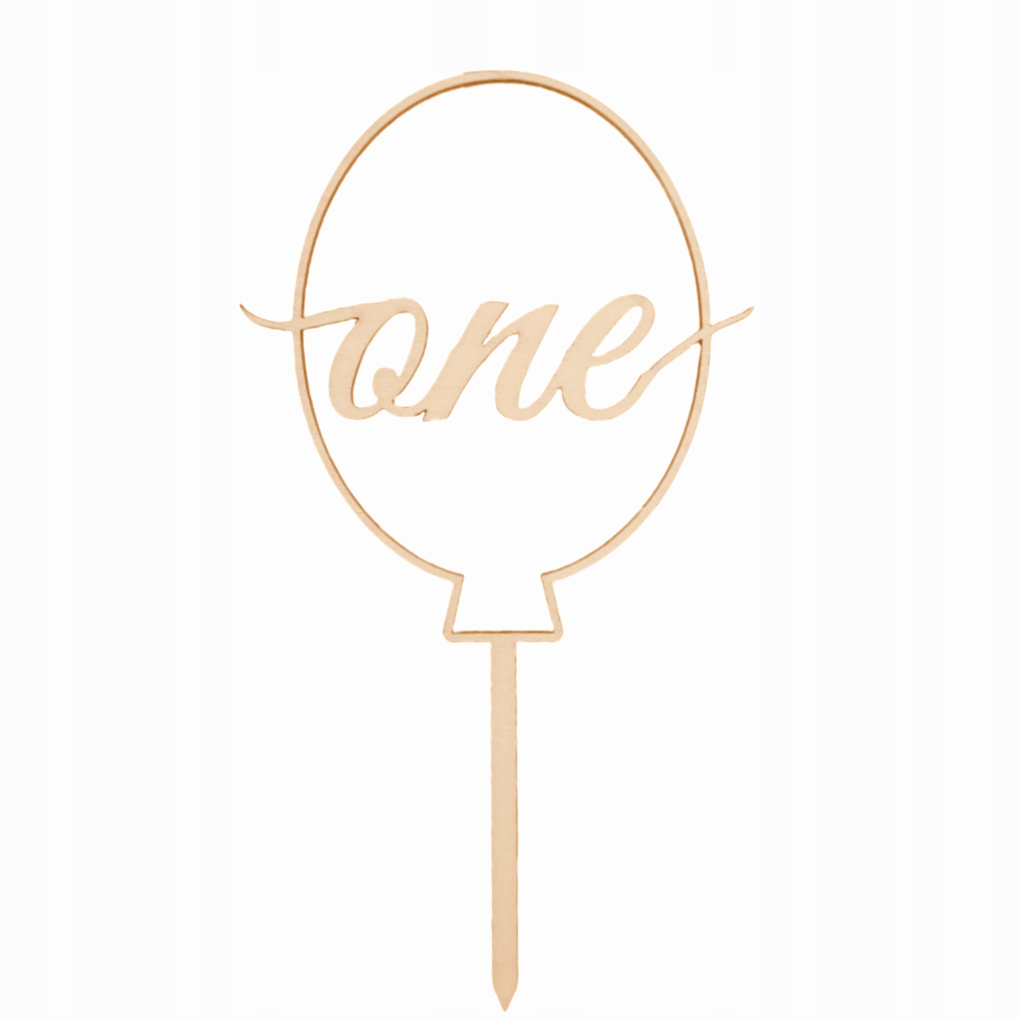 Topper balon na pierwsze urodziny z napisem ONE 13279813047 - Allegro.pl