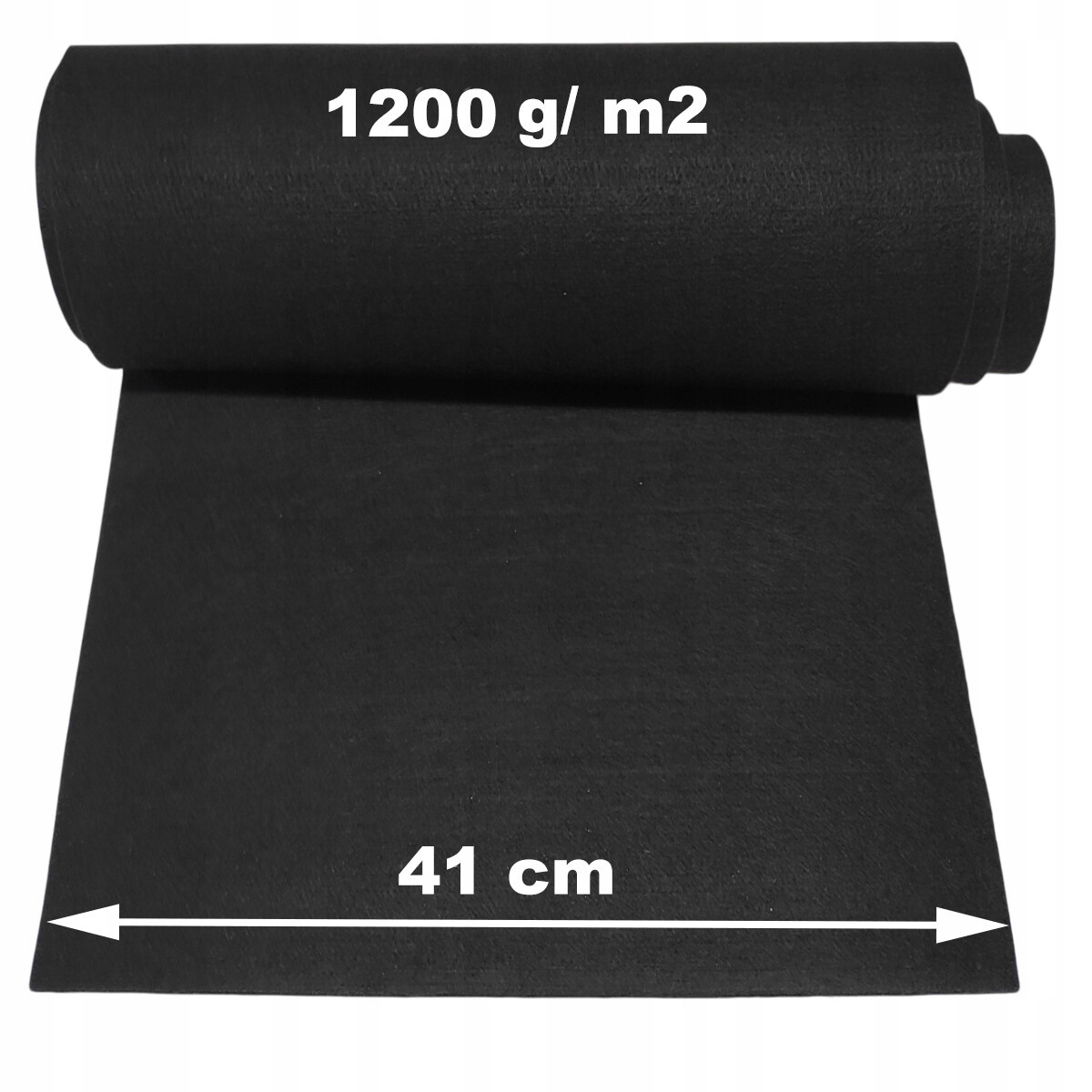 Filc 8 mm do dekoracyjnego panelu akustycznego w kolorze czarnym ...