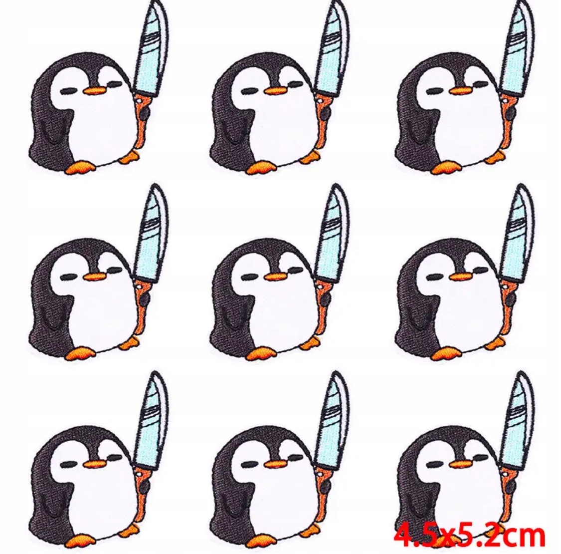 Naszywka TERMO pingwin z nożem 13573490694 - Allegro.pl