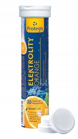 Protego Elektrolity orange pomarańcza 20 tabletek musujących (5902020378471) • Cena, Opinie ...