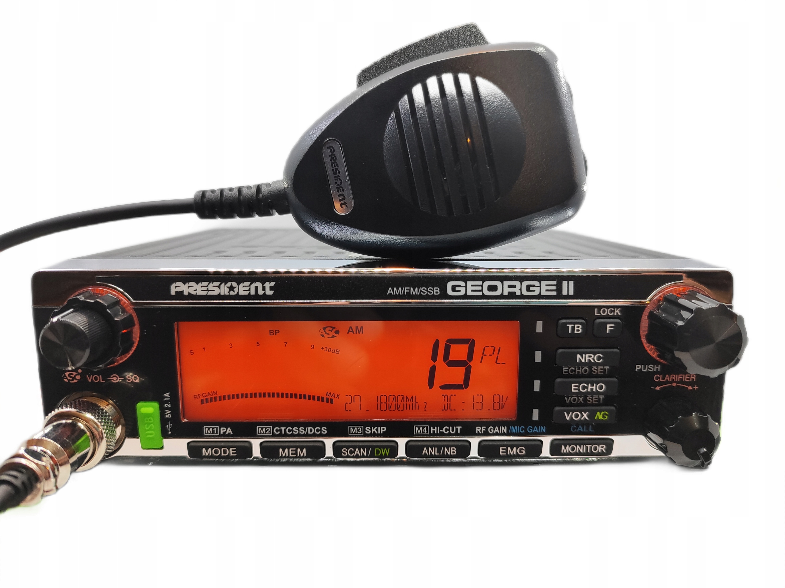 PRESIDENT GEORGE II CB radio AM/FM/SSB - Sklep, Opinie, Cena w Allegro